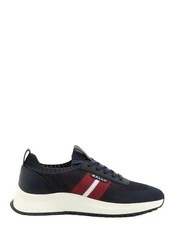 Bally Outline Striped Sneakers - Blue