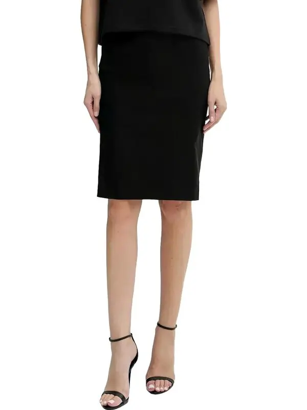 Guess Logo-detail Midi Skirt - Black