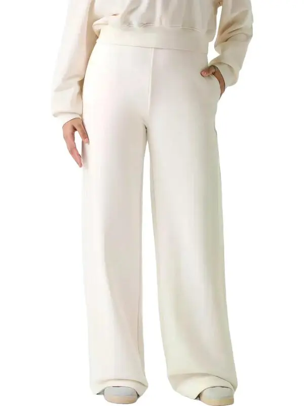 Guess Wide-leg Track Pants - Neutrals