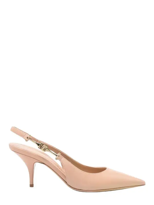 FERRAGAMO Pointed Slingback Pumps - Neutrals