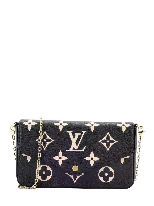 LOUIS VUITTON Felicie Pochette Bicolor Monogram Empreinte Giant - Black