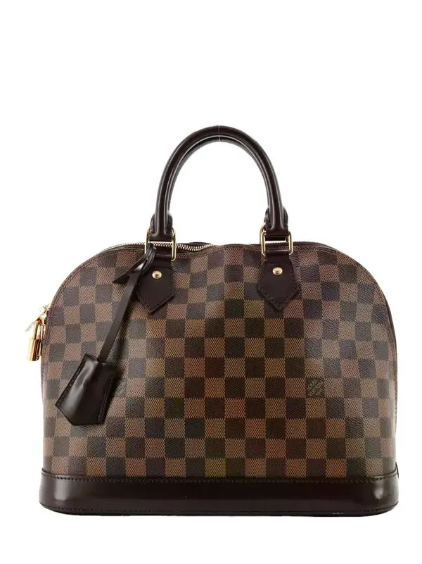 LOUIS VUITTON Alma Handbag Damier Pm Satchel - Brown