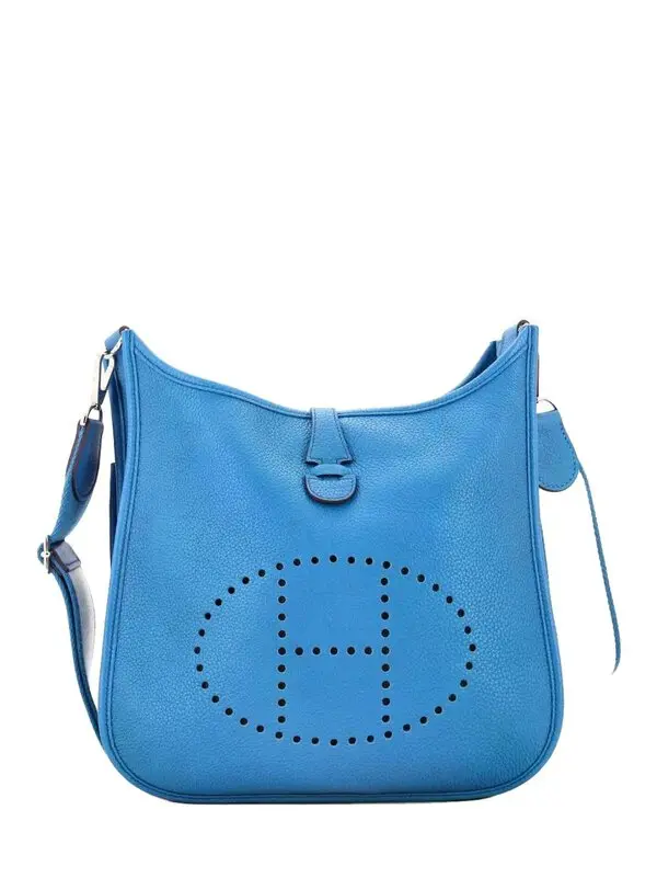 Hermès Evelyne Bag Gen Iii Clemence Pm Crossbody Bag - Blue