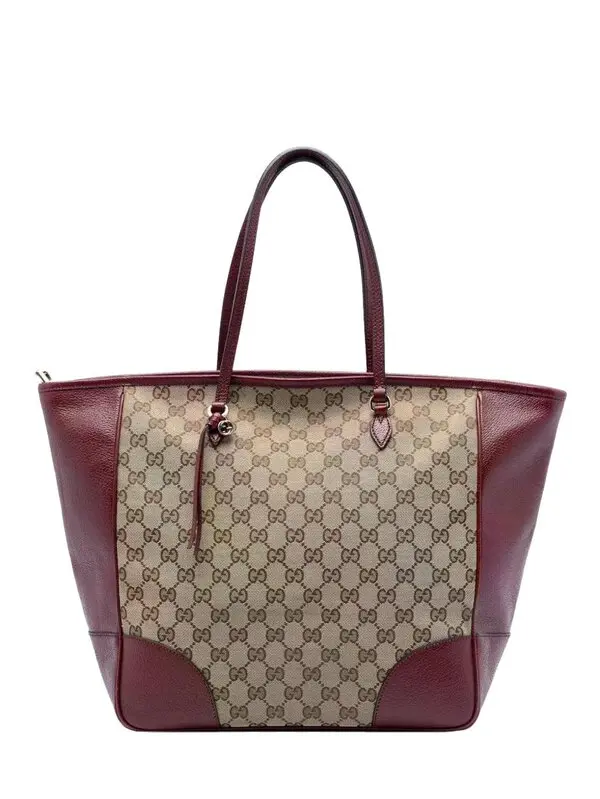 Gucci Gg Canvas Bree Tote - Neutrals