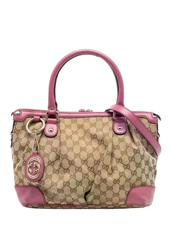Gucci Gg Canvas Sukey Satchel - Neutrals