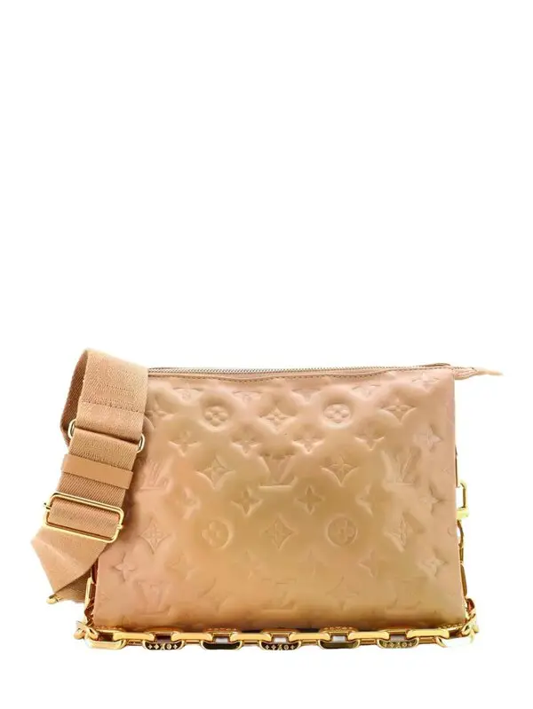 LOUIS VUITTON Coussin Pm Crossbody Bag Monogram Embossed Lambskin - Neutrals
