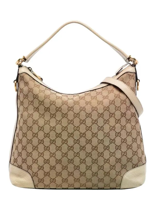 Gucci Gg Canvas Miss Gg Hobo Satchel - Neutrals