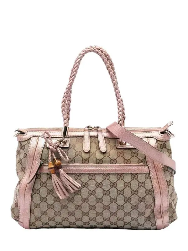 Gucci Gg Canvas Bella Satchel - Neutrals