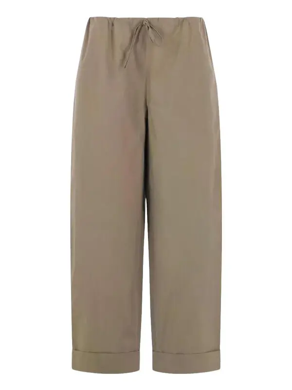 THE ROW Delano Elasticated-waist Trousers - Green
