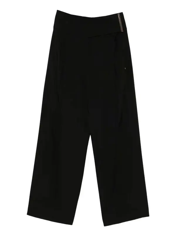 Sportmax Spsfavetta Belted Trousers - Black