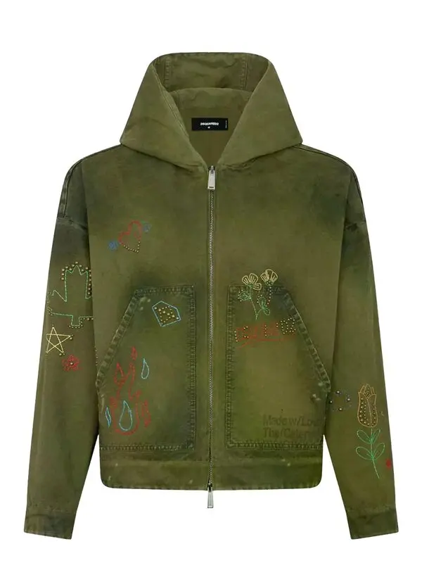 Dsquared2 Hooded Jacket - Green