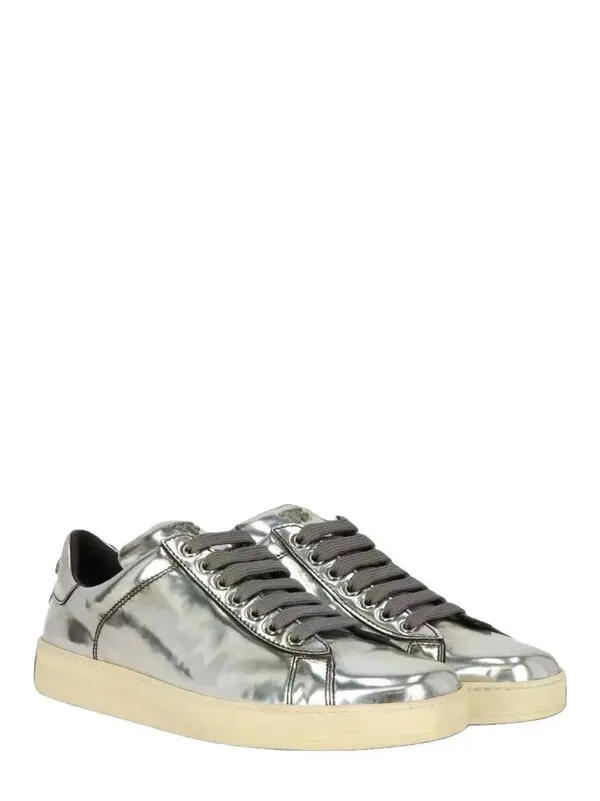 TOM FORD Finish Lace-up Low-top Sneakers - Silver