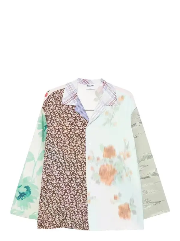 Moschino Floral Patchwork Shirt - Brown