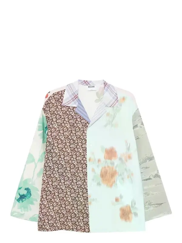 Moschino Floral Patchwork Shirt - Brown