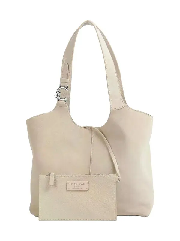 COCCINELLE Mini Suede Shoulder Bag - Neutrals