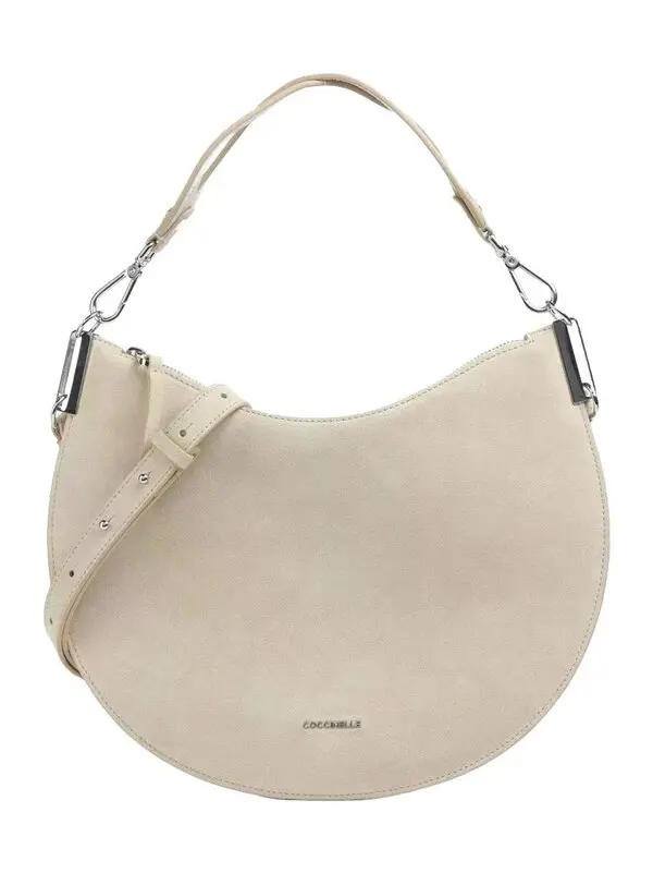 COCCINELLE Medium Sunup Suede Shoulder Bag - Neutrals
