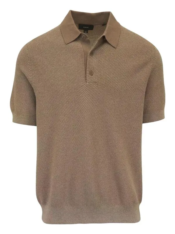 Vince Short-sleeve Polo Shirt - Neutrals
