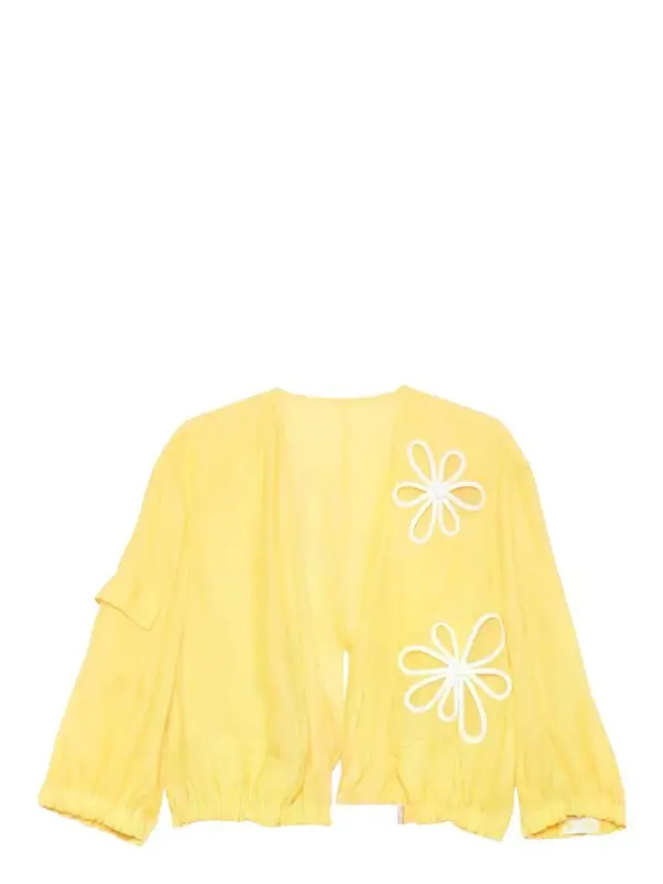 Fendi Organza Bomber Jacket - Yellow