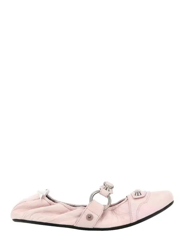 Balenciaga Leather Ballet Flats - Pink
