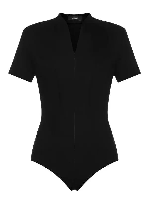 ANOUKI Short-sleeve Bodysuit - Black