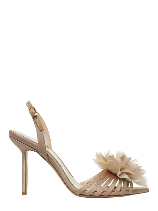 GINISSIMA Julia Heeled Sandals - Neutrals