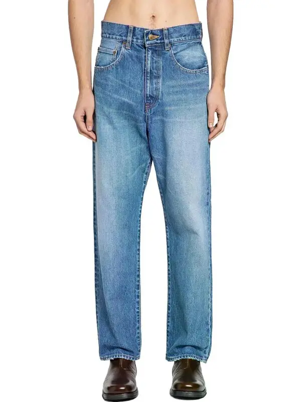 MYTHINKS Straight Leg Jeans - Blue