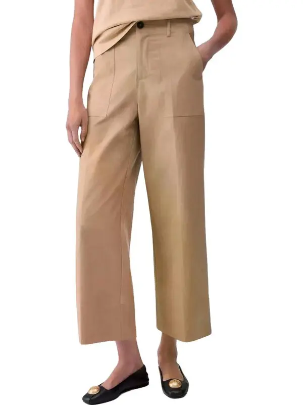 Liu Jo High-waisted Wide Leg Trousers - Neutrals