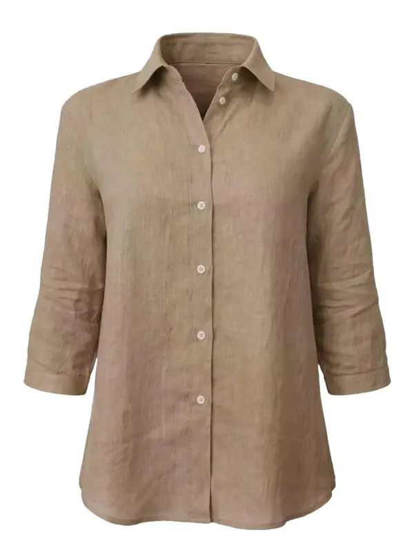 Marella Buttoned Long-sleeve Shirt - Neutrals