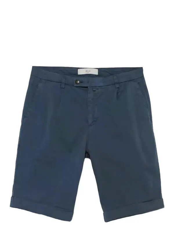 BRIGLIA 1949 Cuffed Shorts - Blue