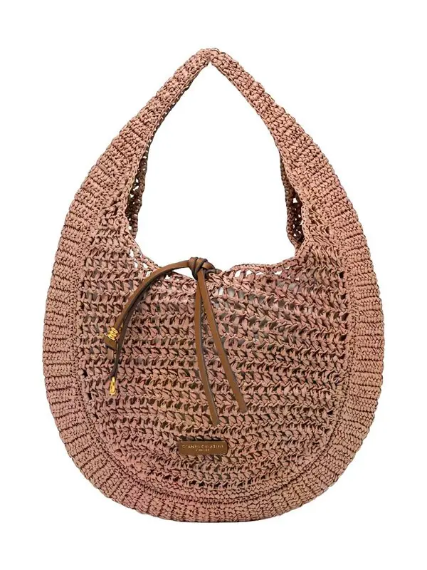 GIANNI CHIARINI Straw Tote Bag - Pink
