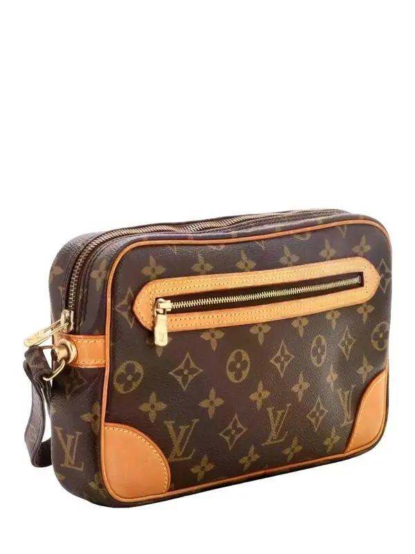 LOUIS VUITTON Marly Dragonne Monogram Canvas Gm Clutch - Brown