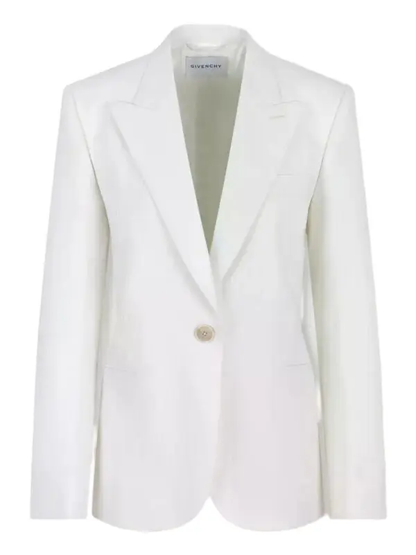 Givenchy Wool Single-breasted Blazer - White