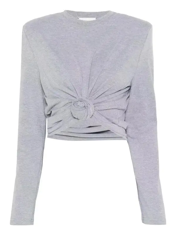 Magda Butrym Knotted T-shirt - Grey
