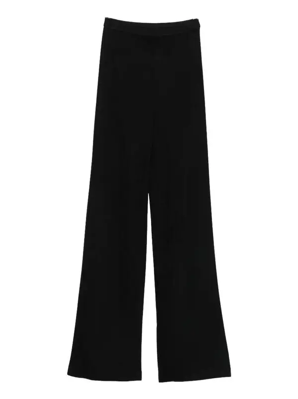 Wardrobe.NYC Elasticated Palazzo Trousers - Black