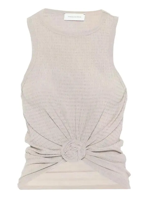 Magda Butrym Knot-detail Tank Top - Neutrals