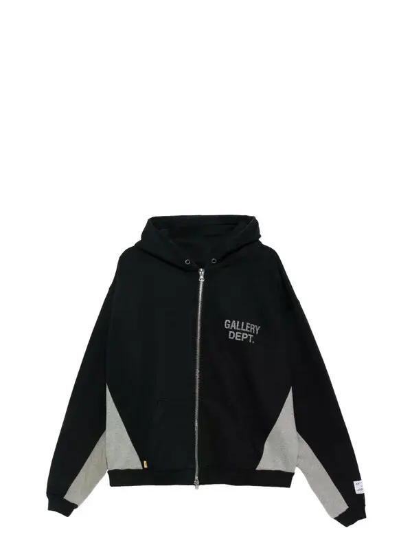 GALLERY DEPT. Zip Hooded Sweatshirt - Black