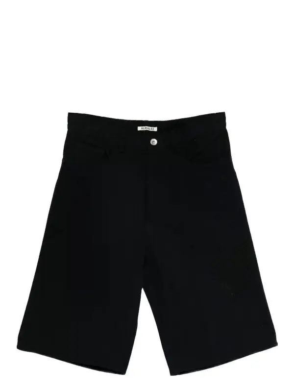 Auralee Belt-loops Shorts - Black