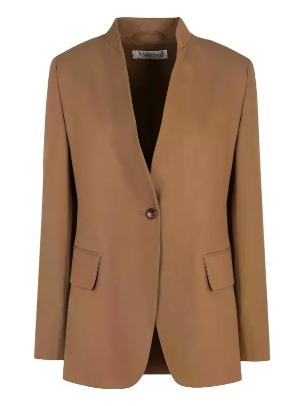 Max Mara Segnale Single-breasted Blazer - Brown