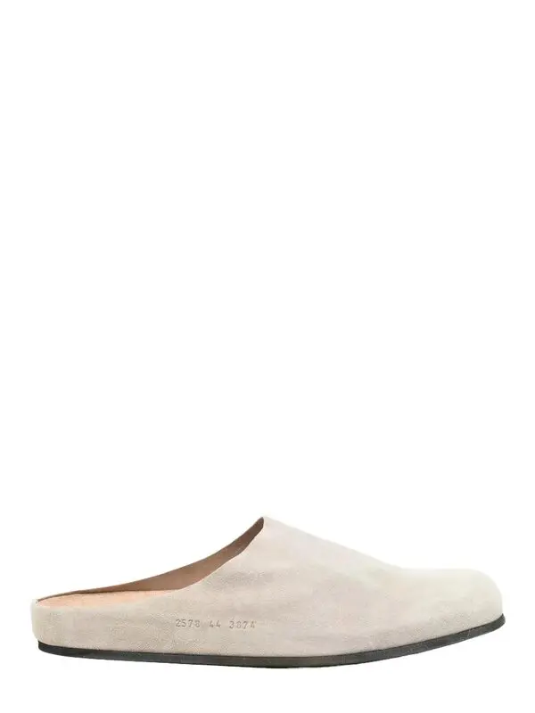 COMMON PROJECTS Suede Clogs - Neutrals