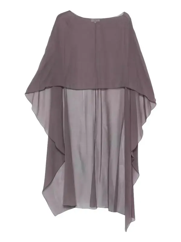 Antonelli Firenze Herve Boat-neck Cape - Purple