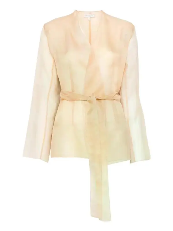 Antonelli Firenze Belted V-neck Jacket - Neutrals