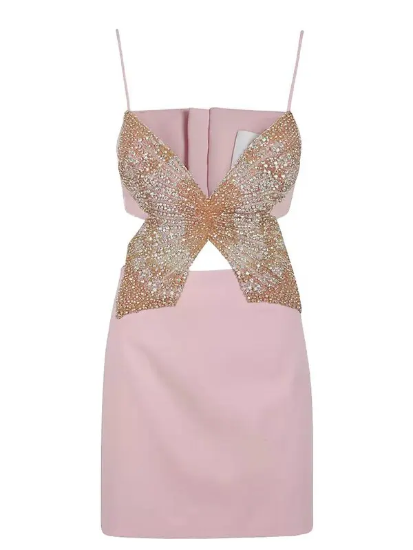 Costarellos Zilia Crystal-embellished Maxi Dress - Pink