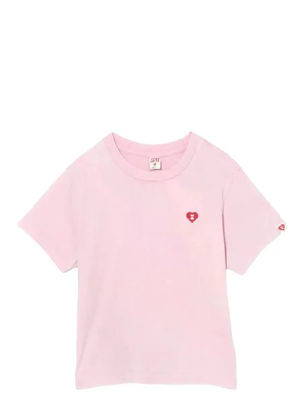AAPE BY *A BATHING APE Heart-logo T-shirt - Pink