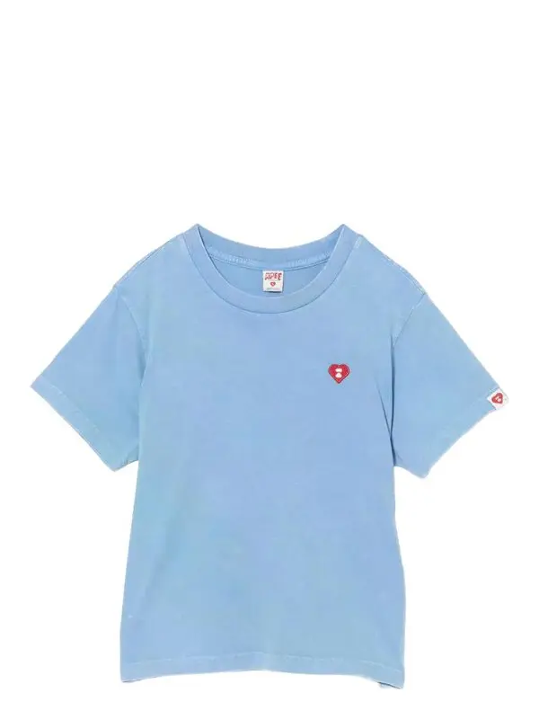 AAPE BY *A BATHING APE Heart-logo T-shirt - Blue