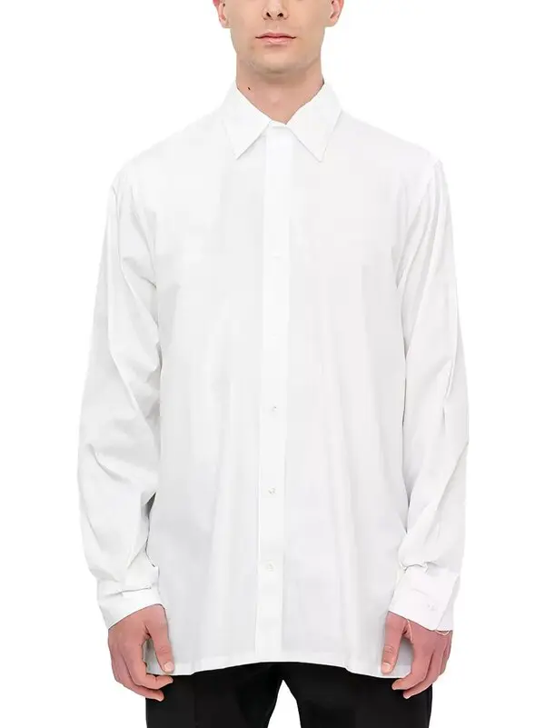 SETCHU Button-up Cotton Shirt - White