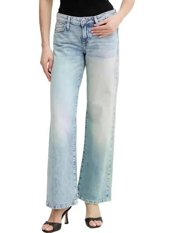 Guess Low-rise Straight Leg Jeans - Blue