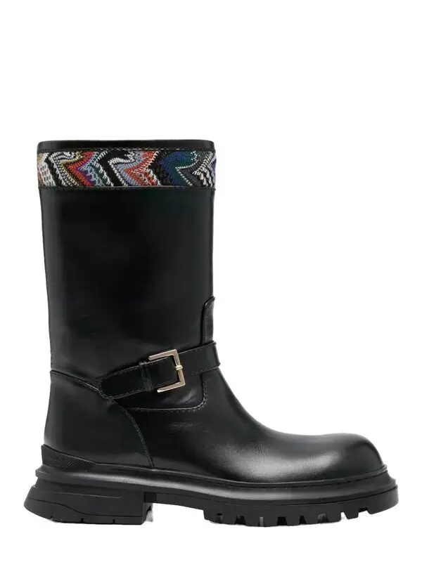 Missoni Buckle Trim Boots - Black