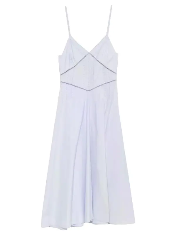 FORTE_FORTE V-neck Line Dress - White