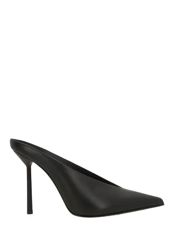 LE SILLA Clivage Point-toe Heeled Mules - Black