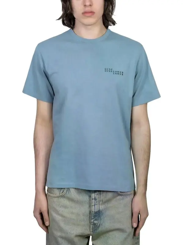 SUNFLOWER Logo-detail T-shirt - Blue